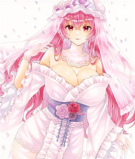 Saigyouji Yuyuko Touhou Drawn By Kapibaradon Danbooru