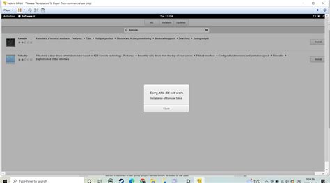 Installing Console On Fedora 23 On Vim Workstation 1210 Rfedora