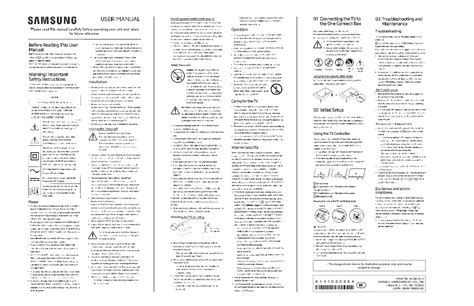 Samsung Qn85qn85cdfxza Neo Qled 4k Smart Tv User Manual
