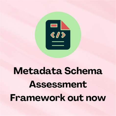 metadata schema assessment framework now available core news