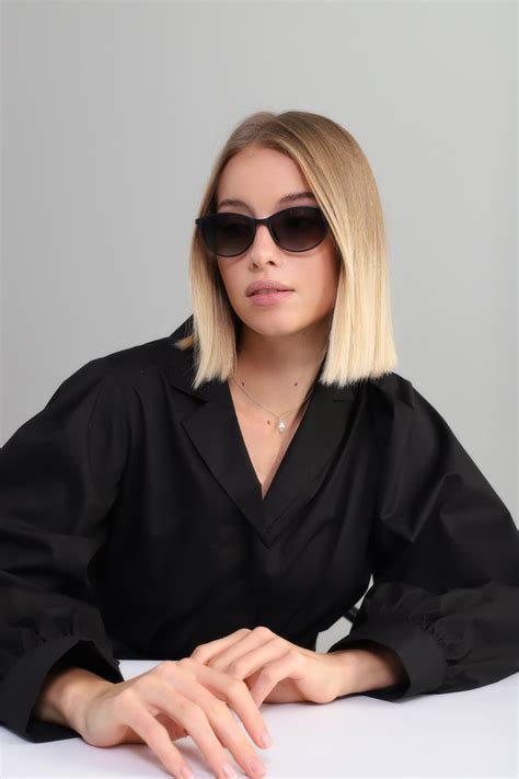 Small Cat Eye Glasses Frames In Black Color With Prescription Or Non