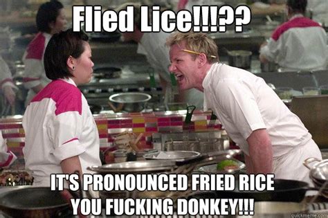 Its Pronounced Fried Rice You Fucking Donkey Flied Lice Misc