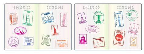 Dubai Passport Stamp Vector Images 17