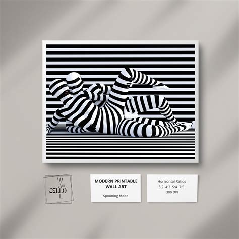 Spooning Sex Position Printable Wall Art Nudist Digital Etsy