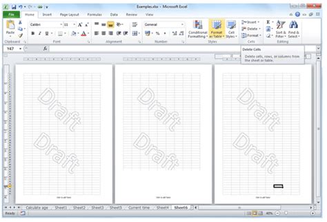 Cara Menambah Watermark Di Excel