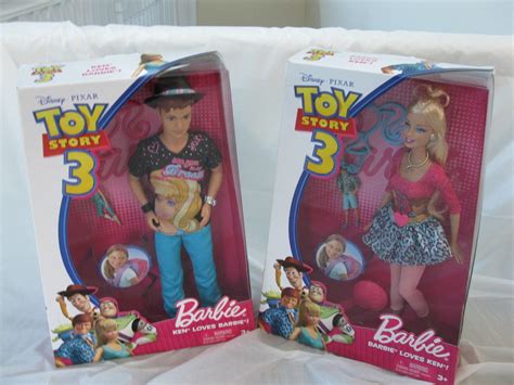 Disneypixar Set Of 2 Toy Story 3 Barbie Loves Ken Mip Nrfb Barbie
