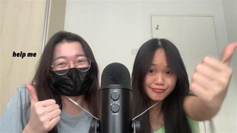 My Friend Tries Asmr With Me Youtube