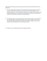 While And Do While Loops Assignment Pdf Write The Following Programs