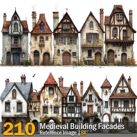 Artstation Medieval Building Facades Reference Images 8k Artworks