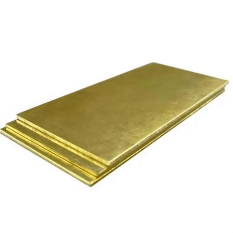 Rectangular Brass Plate For Industrial Thickness 4 Mm At ₹ 650kg In Mumbai