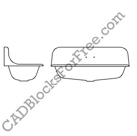 Bathroom Sink Free Autocad Block In Dwg