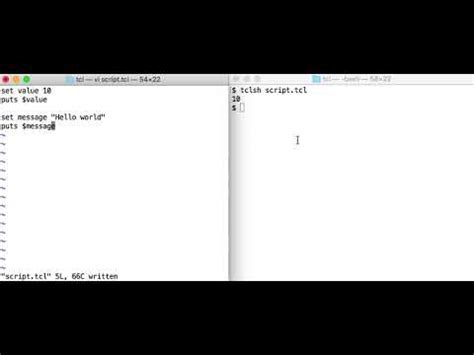Tcl Tutorial Part 4 Variables YouTube