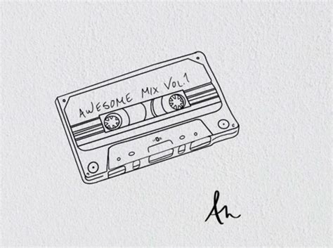 Awesome Mix Vol 1 Cassette Tattoo