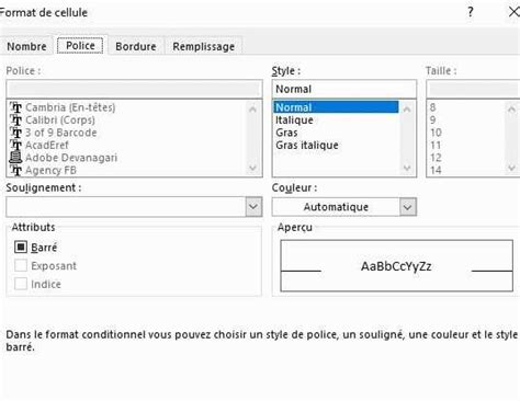 Mise En Forme Conditionnelle