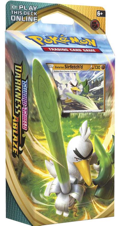 Pokemon Sword Shield Darkness Ablaze Galarian Sirfetchd Theme Deck