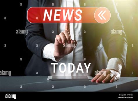 Conceptual Display News Business Overview Comprehensive Uptodate Information From Sources All