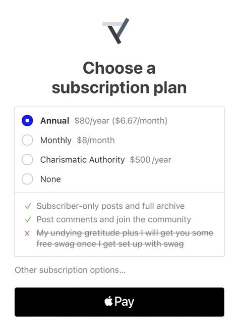 Simple Subscription Pricing Example For Newsletter Swipe File