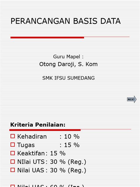 Perancangan Basis Data 2 Pdf