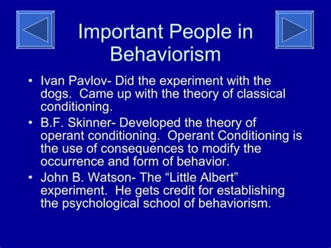 Behaviorism Theory Of Learning Ppt