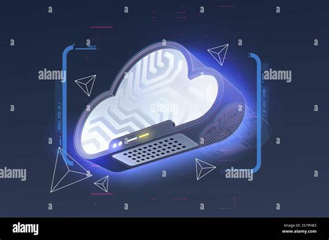 Backup Storage Data Internet Technology Business Concept Online Connection Cloud Symbol With