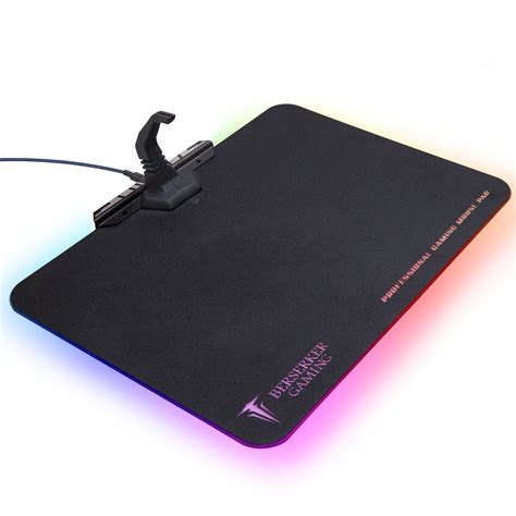 Led Glowing Mouse Pad For Gaming Rgb Hard Surface Mouse Pad With Mouse
