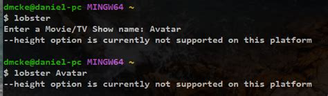 Height Option Is Currently Not Supported On This Platform · Issue 33 · Justchokingaround