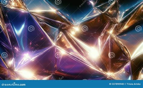 Abstract Reflective Colorful Metallic Background 3cd Render