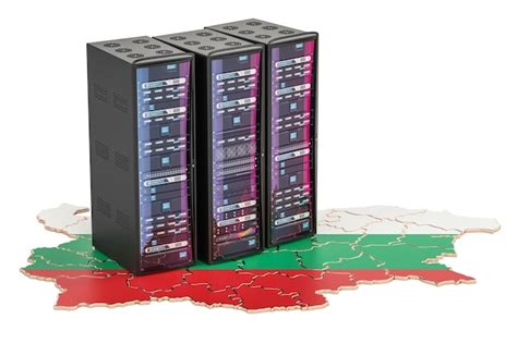 Premium Photo Data Center Server Racks In Bulgaria Concept 3d Rendering