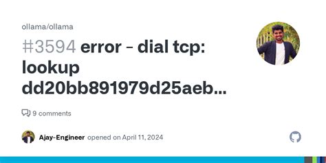 Error Dial Tcp No Such Host