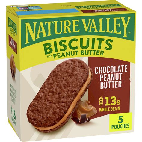 Nature Valley Biscuit Sandwiches Chocolate Peanut Butter Whole Grains