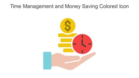 Time Management And Money Saving Colored Icon In Powerpoint Pptx Png And Editable Eps Format Ppt