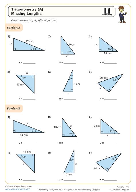 Trigonometry Review Worksheets
