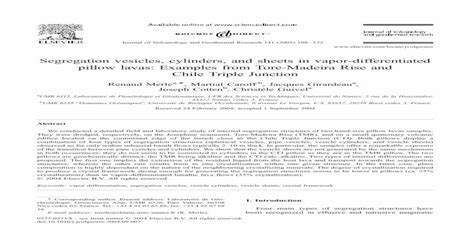 Pdf Segregation Vesicles Cylinders And Sheets In Vapor Lpg Umr6112frlpgfichiersguivel