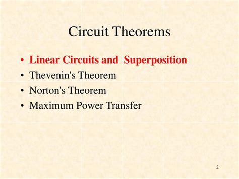 PPT Circuit Theorems PowerPoint Presentation Free Download ID 463426