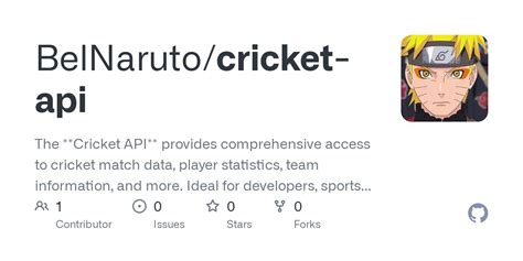 Github Belnaruto Cricket Api The Cricket Api Provides Comprehensive Access To Cricket