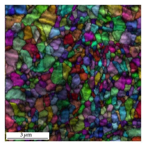 EBSD SEM Images Of The Sample Elaborated From The Milled Powder Download Scientific Diagram