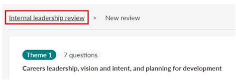How To Access The Internal Leadership Review On Compass Schools