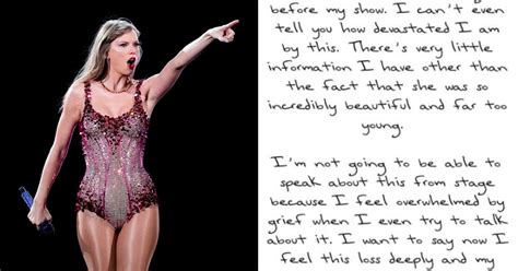 Taylor Swift Releases Statement After Fan Suddenly Dies At Concert