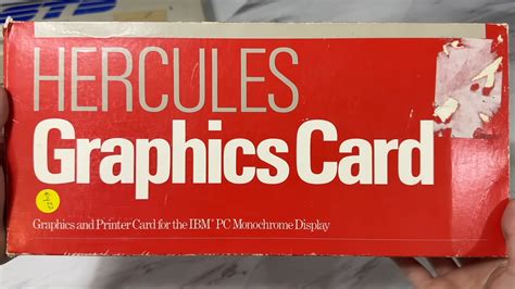 8 Bit Pc Hercules Graphics Card From 1984 Gets Revisited — Hercules Gpu