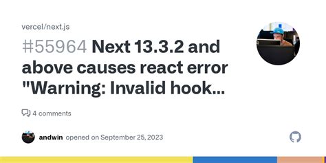 Next 1332 And Above Causes React Error Warning Invalid Hook Call