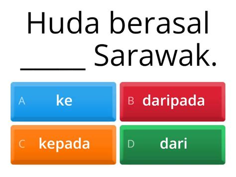 Y6 Bm Kata Sendi Nama Quiz