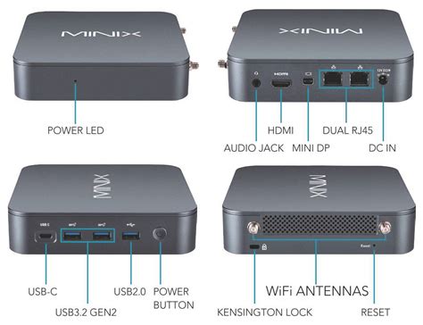 Minipc Shop Eu Minix Neo J51 C8 Max Mini Pc 8gb 512gb Windows 11 Pro