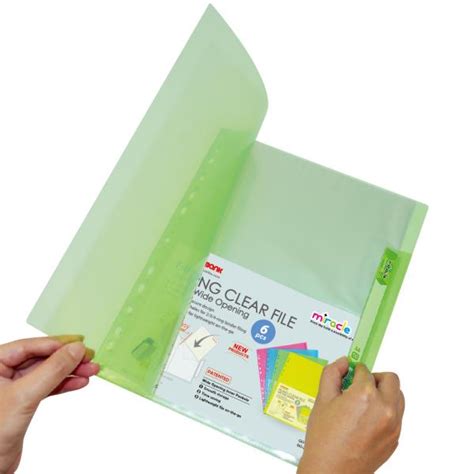 Miracles Series Products DATABANK PP Stationary Clear File Folder Document Case