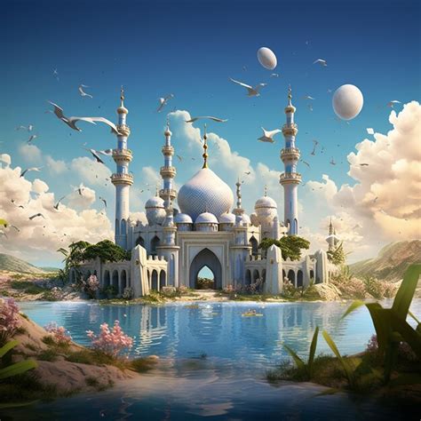 Premium Ai Image Azan Echoes