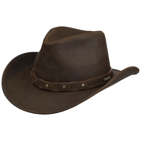 Calf Split Western Leather Hat By Stetson Shop Hats Beanies And Caps