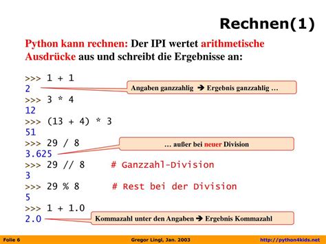 PPT Einstieg Ins Programmieren Mit Python PowerPoint Presentation Free Download ID