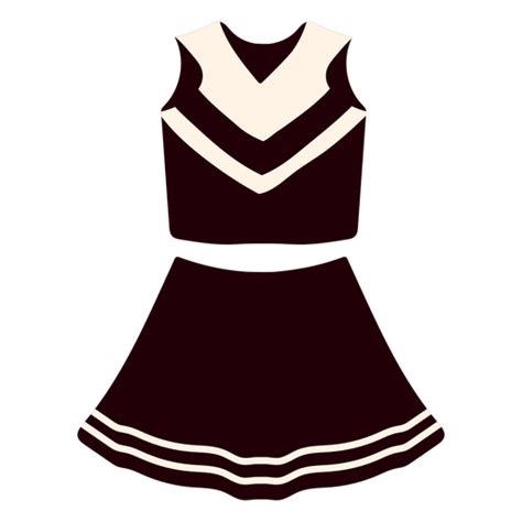 Cheerleader Uniform Girl Flat Png And Svg Design For T Shirts
