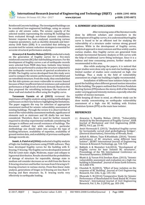 A Review On Earthquake Vulnerability Assessment Pdf