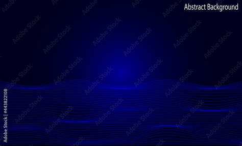 Abstract Dark Blue Wave Background Stock Vector Adobe Stock