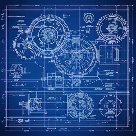 Premium Photo Blueprint Background